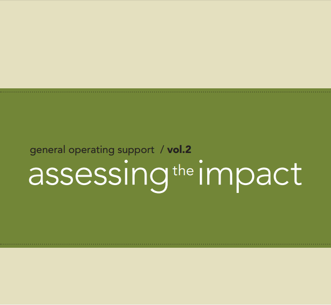 Assessing the Impact: General Operating Support Volume 2 - GEO
