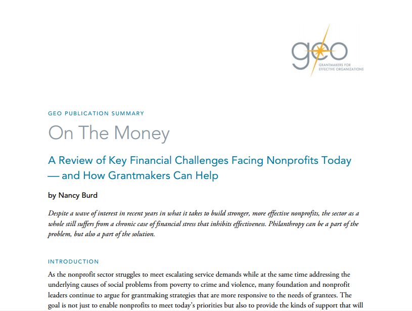 Executive Summary: On The Money - GEO