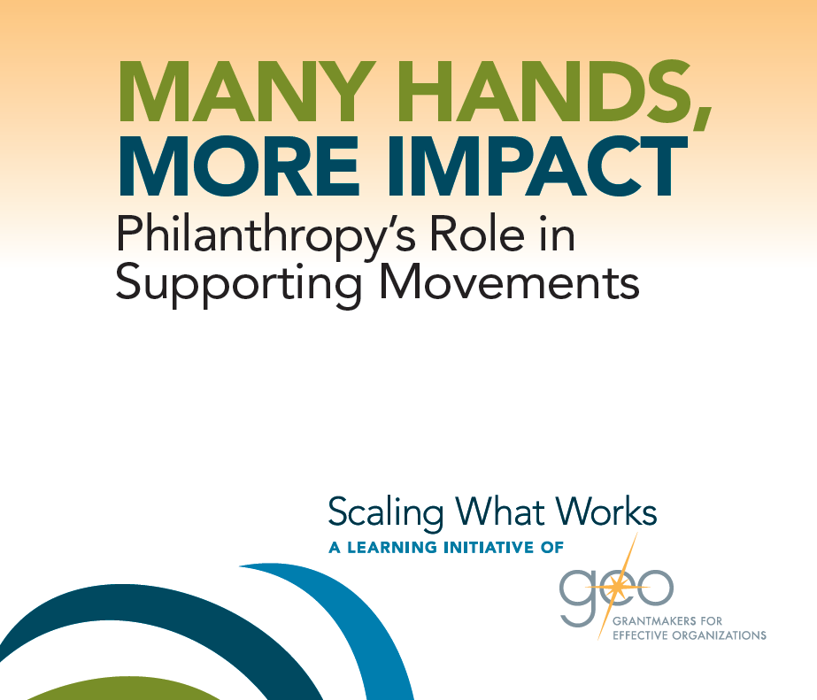 Many Hands, More Impact: Philanthropy's Role in Supporting Movements - GEO