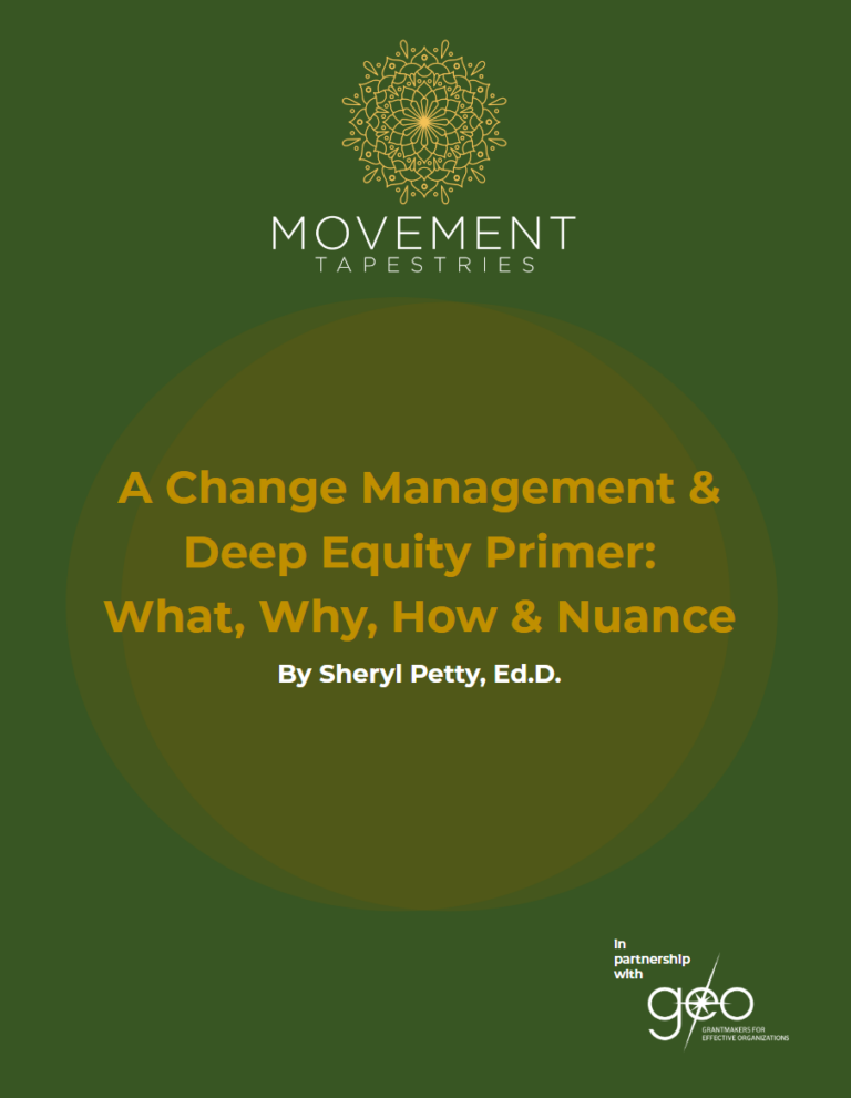 A Change Management & Deep Equity Primer: The What, Why, How & Nuance - GEO